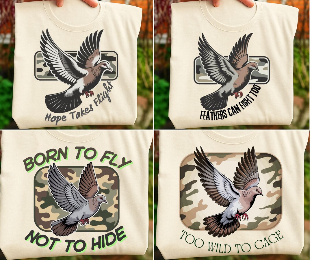 Vintage Dove Hunting PNG Bundle, Rustic Camo Background (digital ...