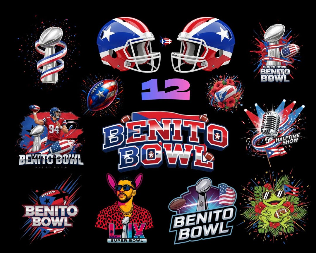Benito Bowl 2026 Png Bundle, Football Game LX, Puerto Rico Png ...