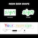 Hello There Neon Sign - Hell Here LED Wall Art - O,T Flickering Light ...