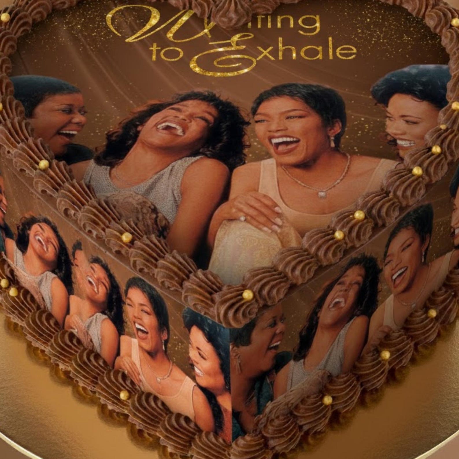 Waiting to Exhale Cake Topper & Strips | Wrap Around Cake | Burn Away ...
