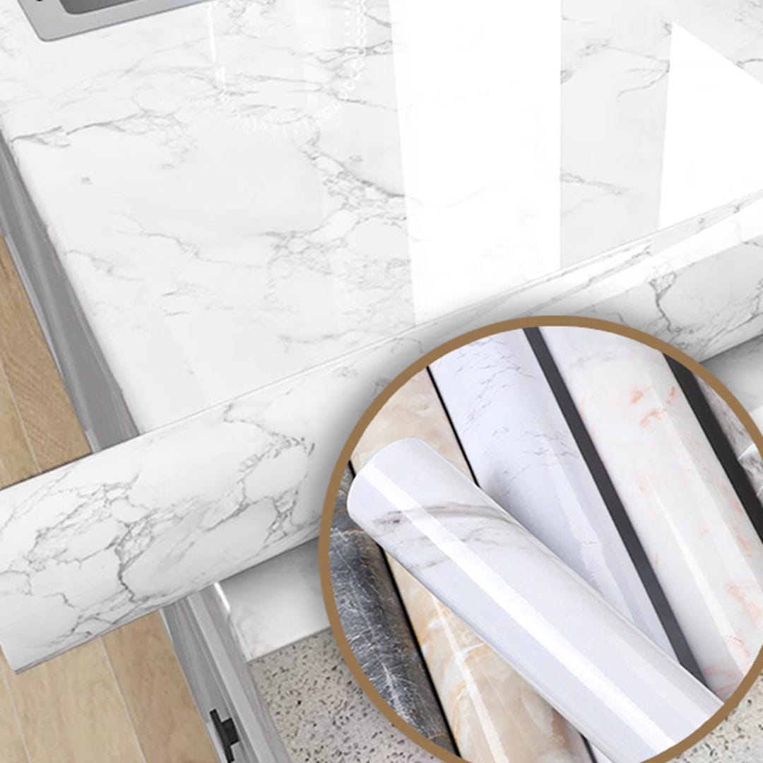 Waterproof Marble Contact Paper: Kitchen Countertop Stickers - Etsy
