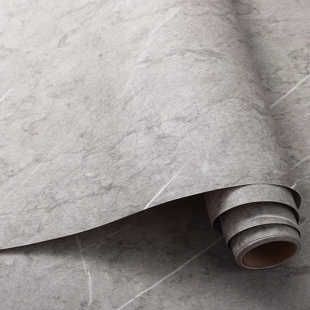 Gray Contact Paper: Peel and Stick Countertop Cover, Kitchen Counter ...