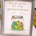 Book Themed Baby Shower Game, Guess How Many Bookworms, Printable Baby ...