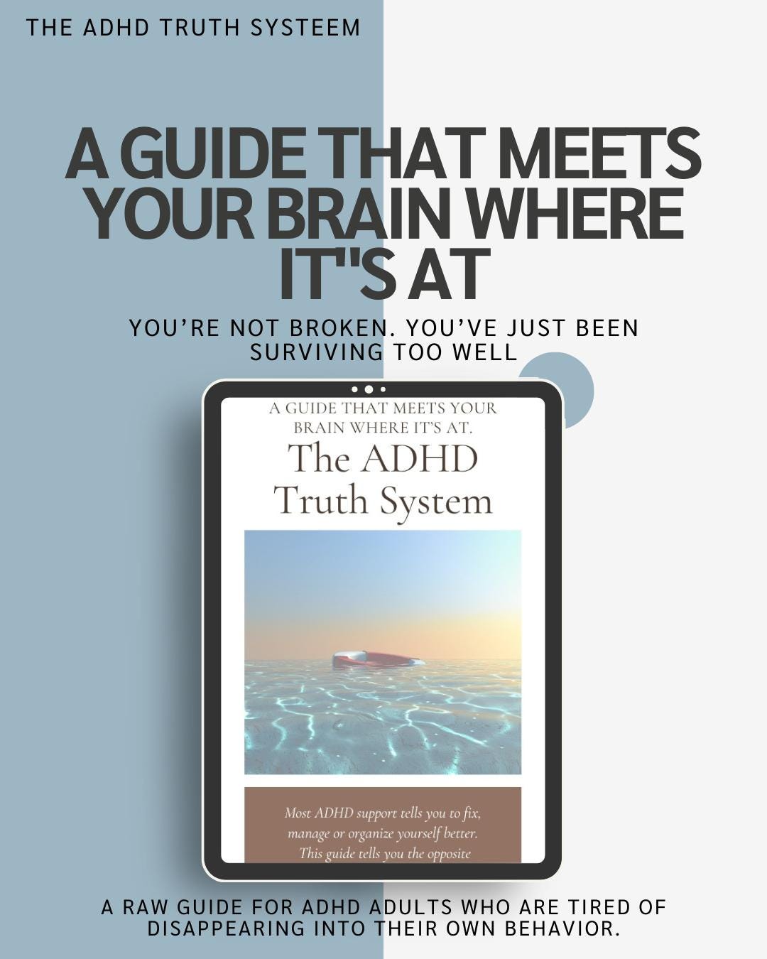 The ADHD Truth System – Deep ADHD Support Guide + Printable Toolkit ...