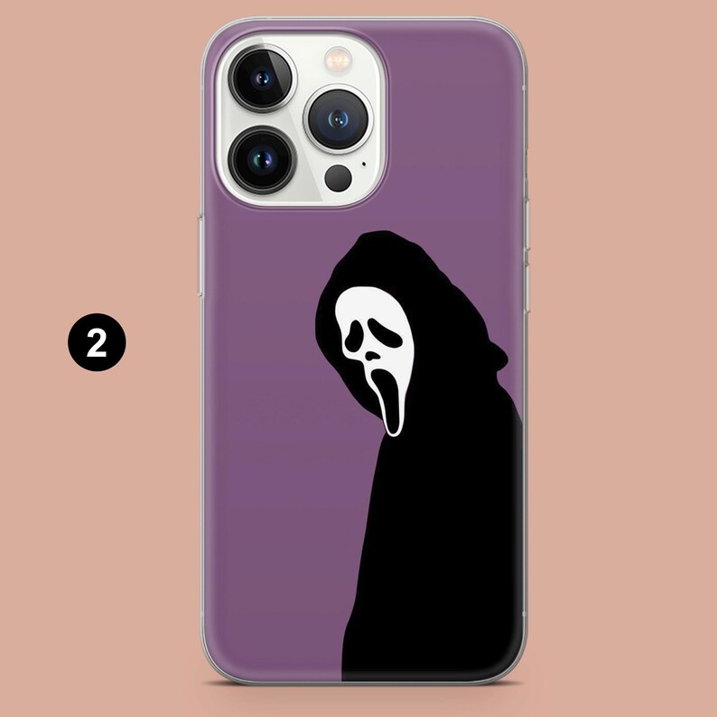 Ghost Face Phone Case A Scary Mask Cover for iPhone 16,15,14,13,12 ...