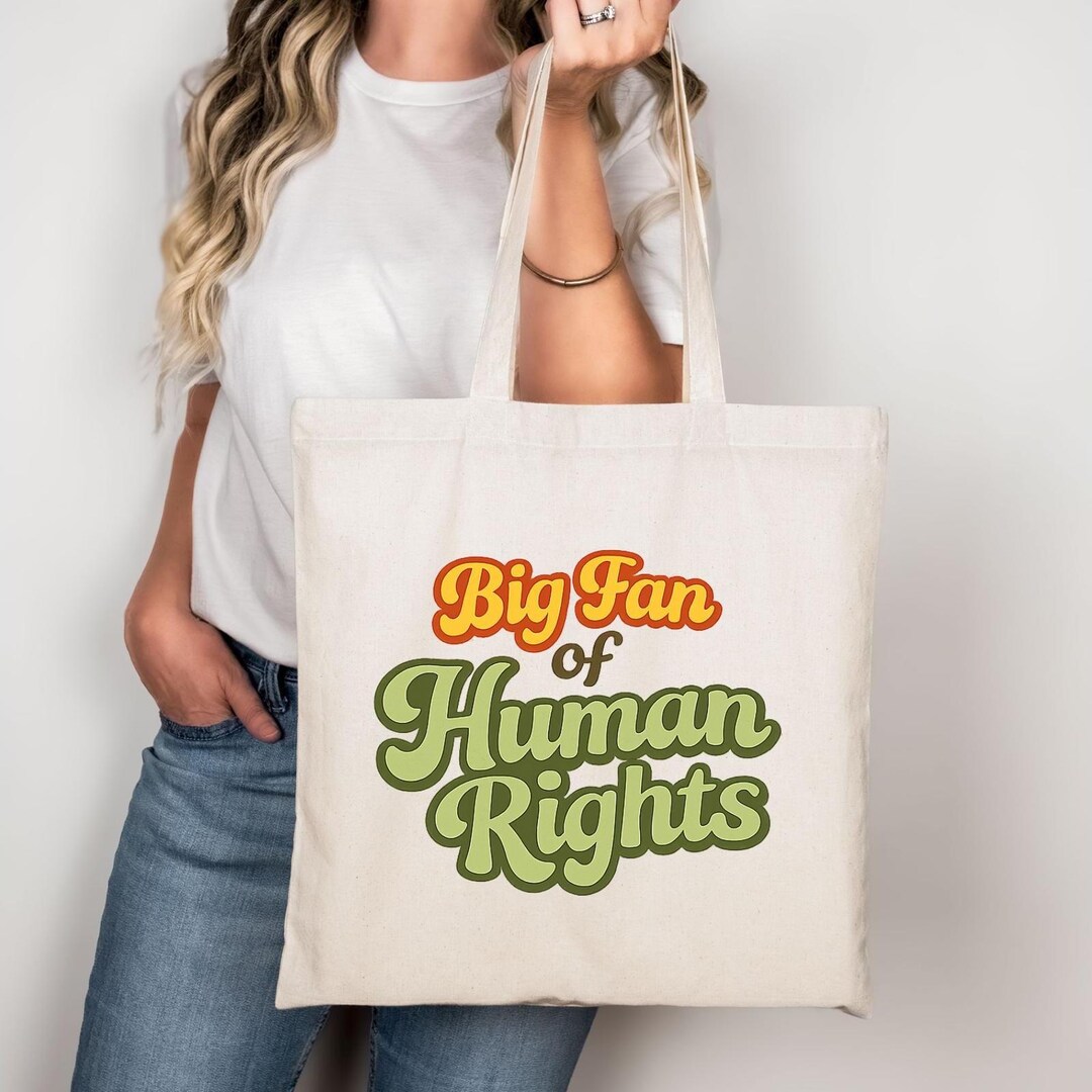 Big Fan of Human Rights Political Tote Bag: Ice Out, Protest Tote Bag ...