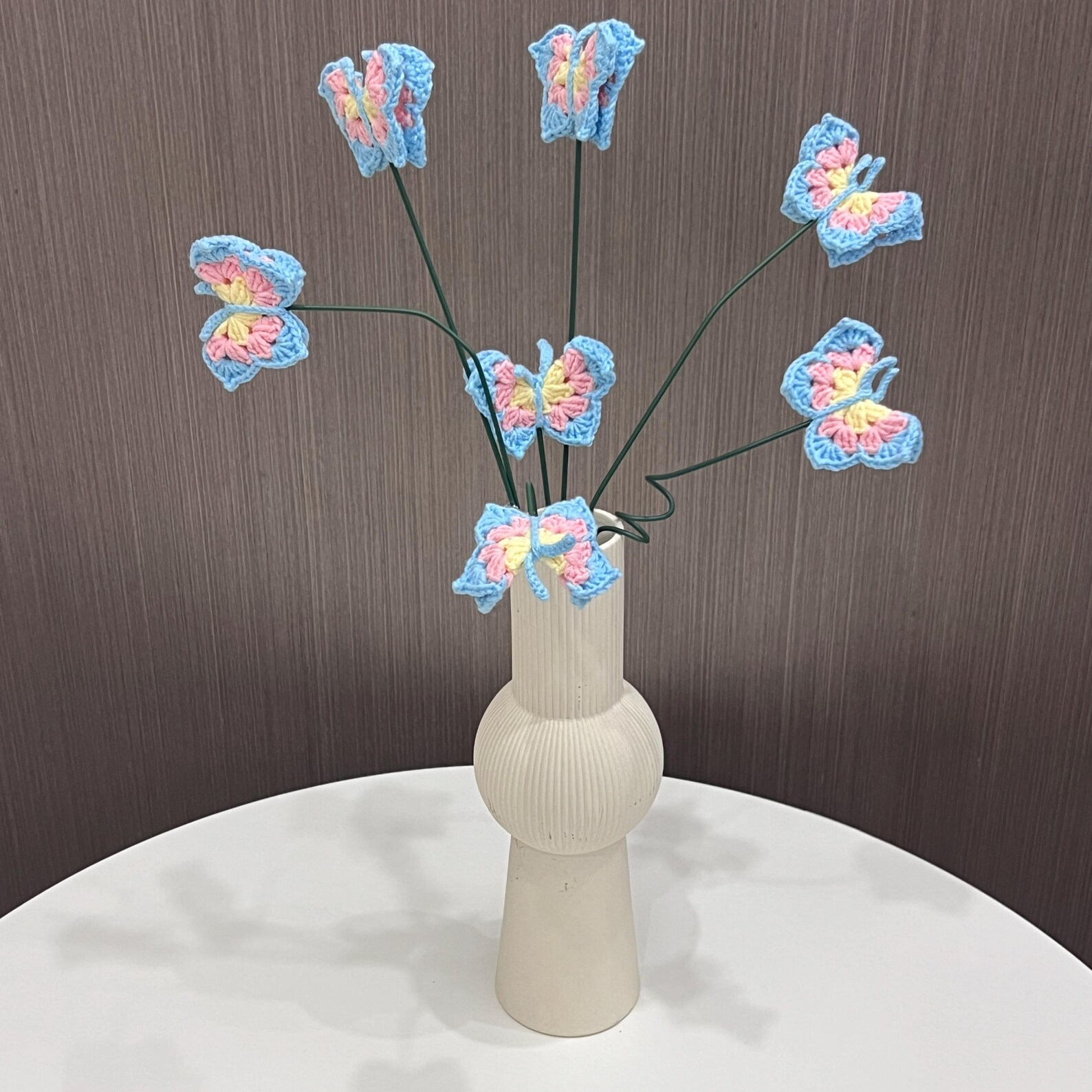 Crochet Butterfly Bouquet Cheer up Gift – Get Well Soon Handmade Decor ...