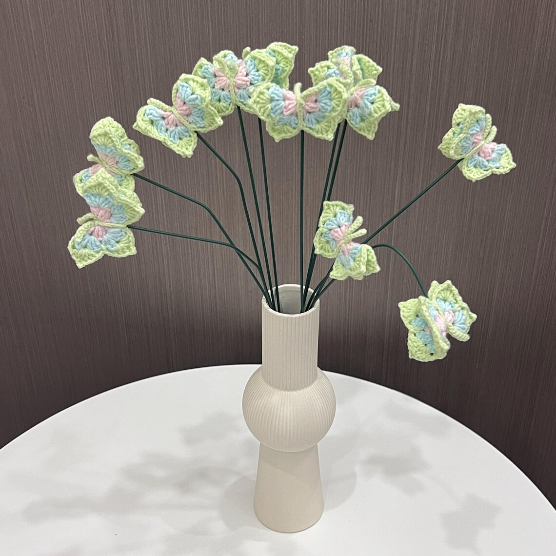 Crochet Butterfly Bouquet Cheer up Gift – Get Well Soon Handmade Decor ...