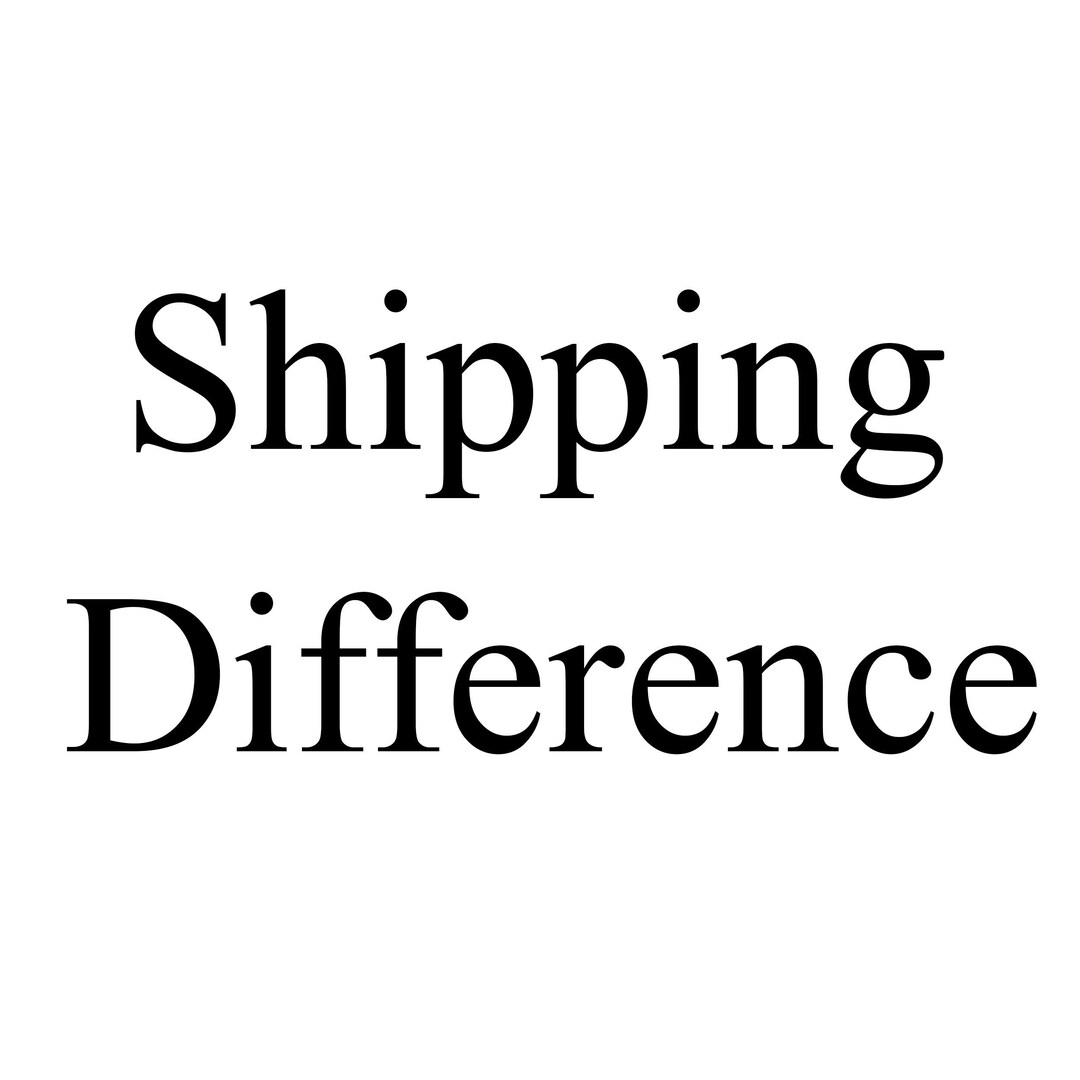 Shipping Difference - Etsy
