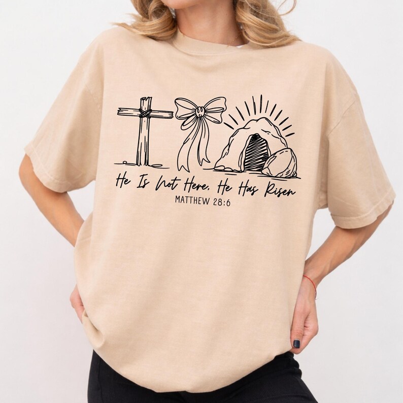 He is Not Here He Has Risen SVG PNG | Easter Christian | Bible Verse ...