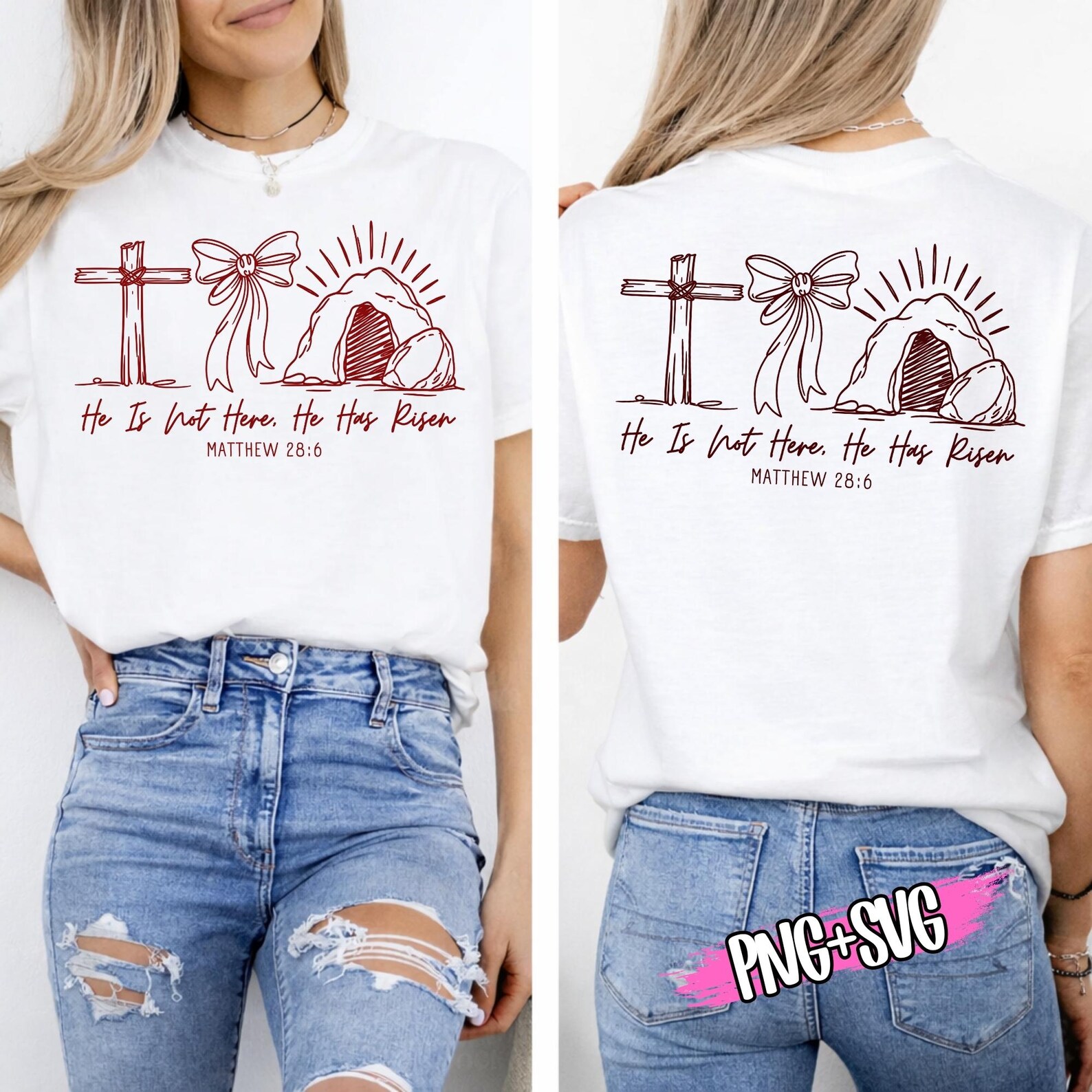 He is Not Here He Has Risen SVG PNG | Easter Christian | Bible Verse ...