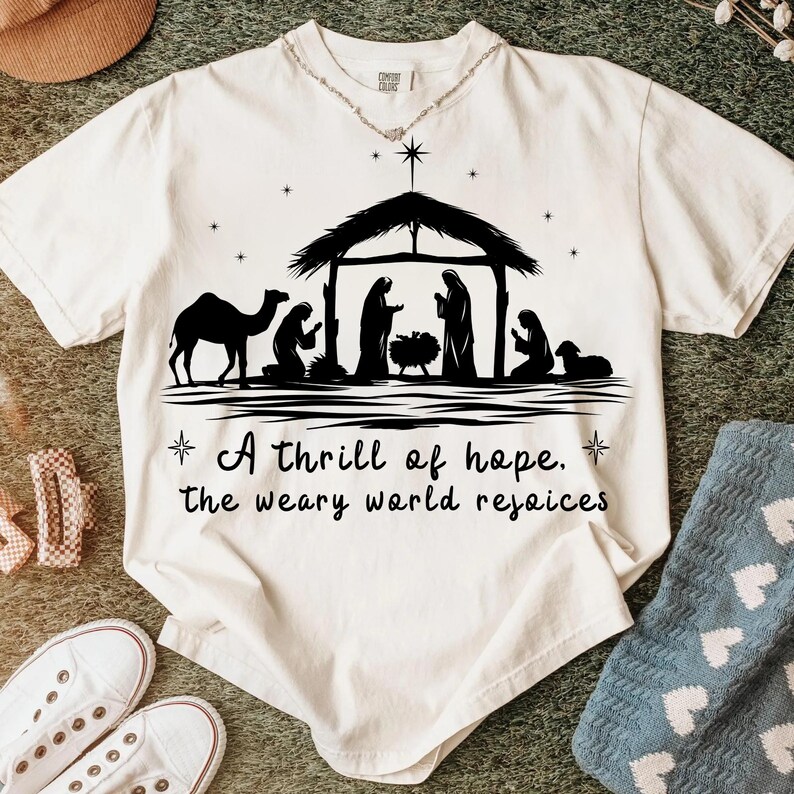 Nativity Scene SVG PNG, Jesus Mary Joseph, Christmas Clipart, Christian ...