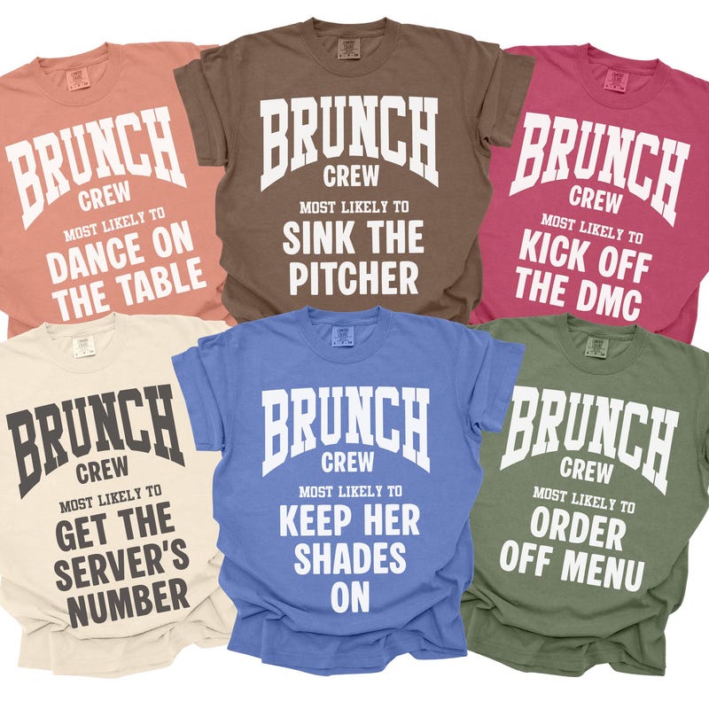 Brunch T Shirt - Etsy