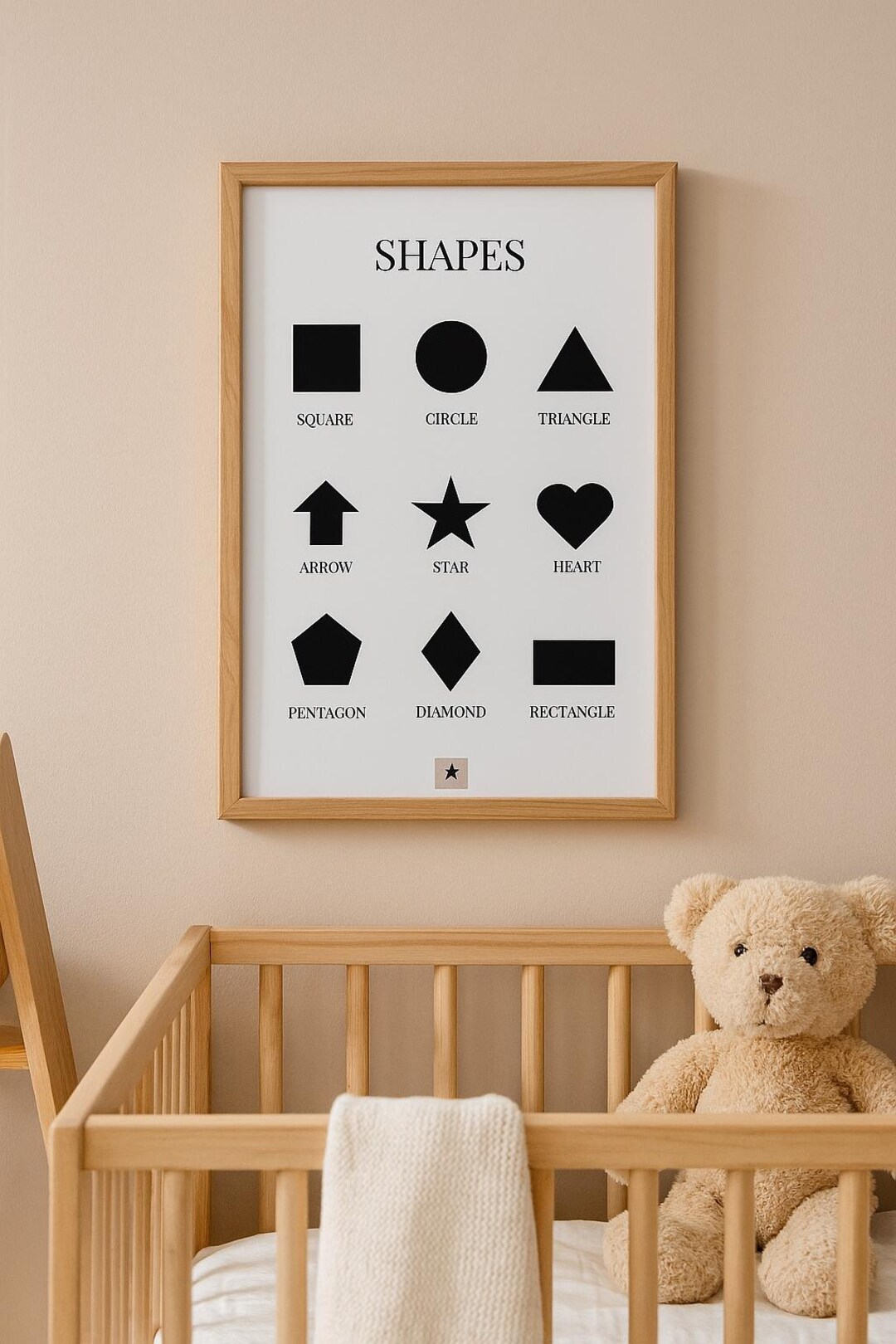 Shapes Poster for Kids | A4 Printable Download | Educational Nursery ...