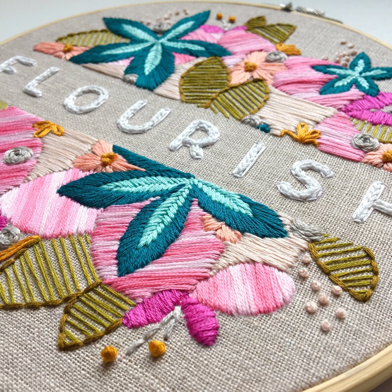 Flourish. PDF Embroidery Pattern. - Etsy