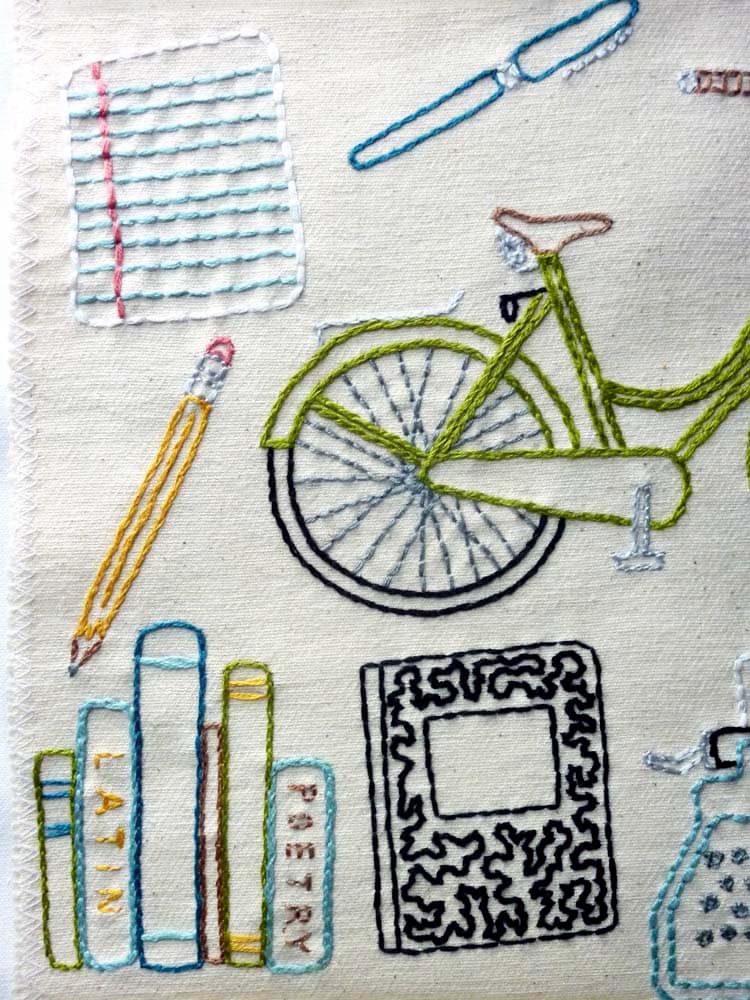 Off to College. PDF Hand Embroidery Pattern. | Etsy