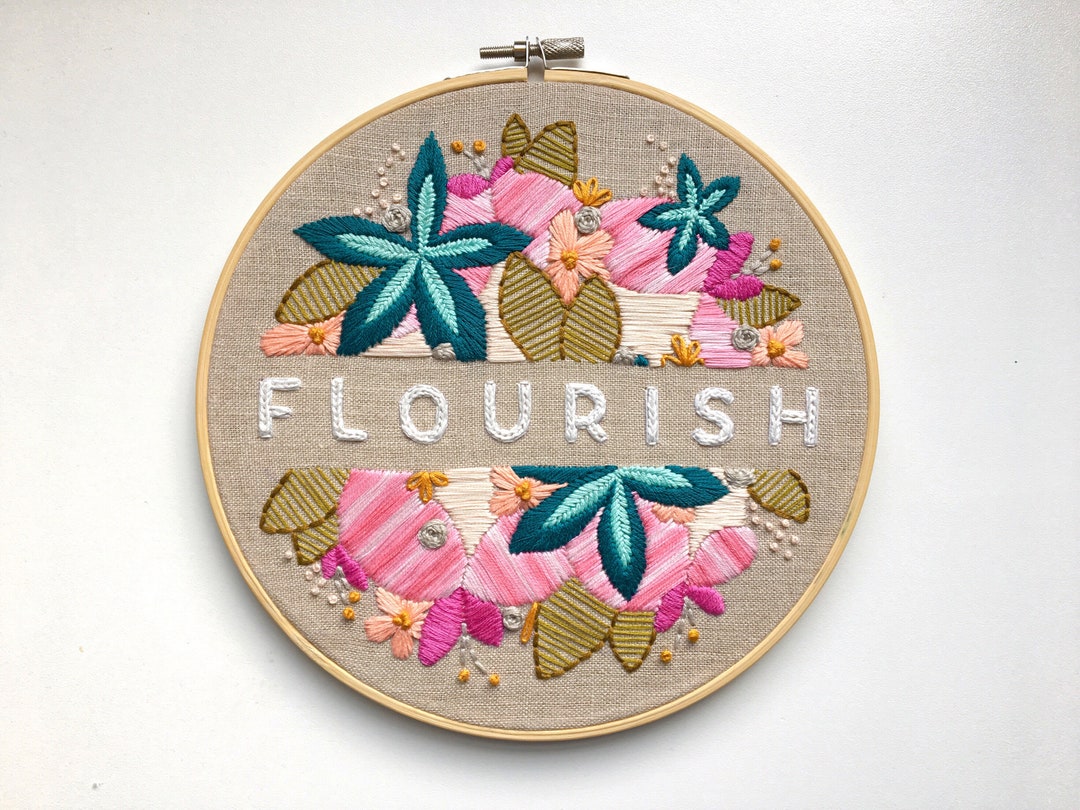 Flourish. PDF Embroidery Pattern. - Etsy