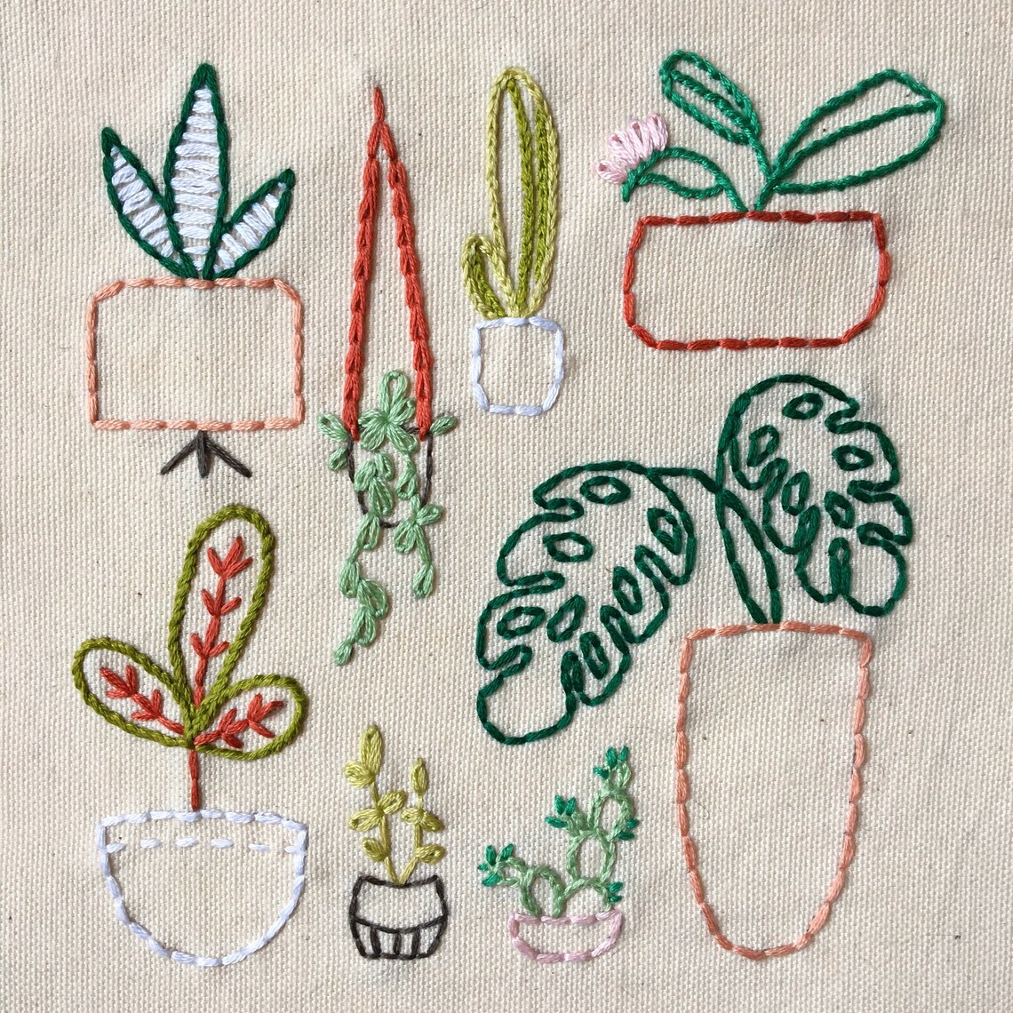 House Plants. PDF Hand Embroidery Pattern. - Etsy
