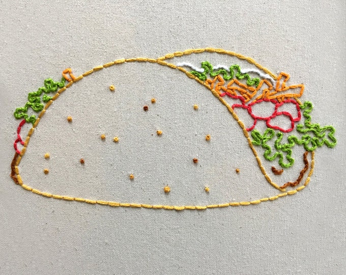 Tacos! PDF Hand Embroidery Pattern. - Etsy