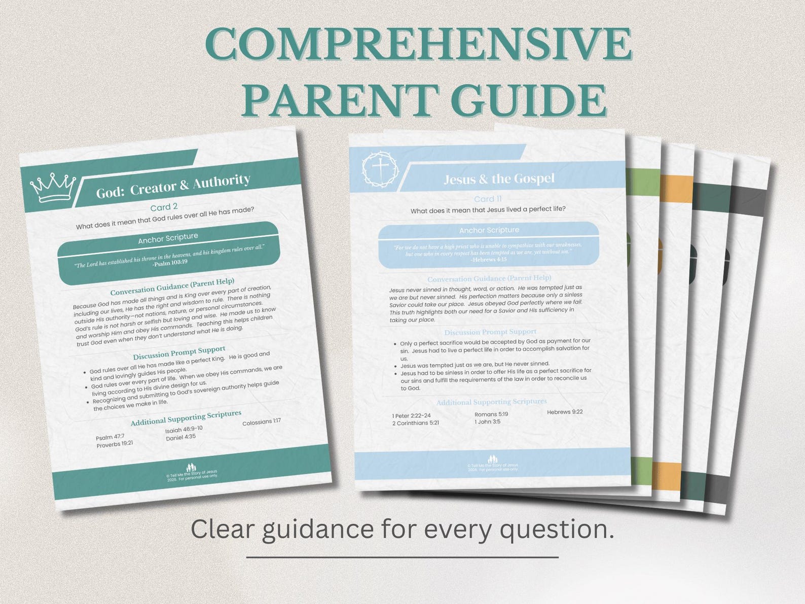 Think Biblically: Family Faith Conversation Cards + Parent Guide ...