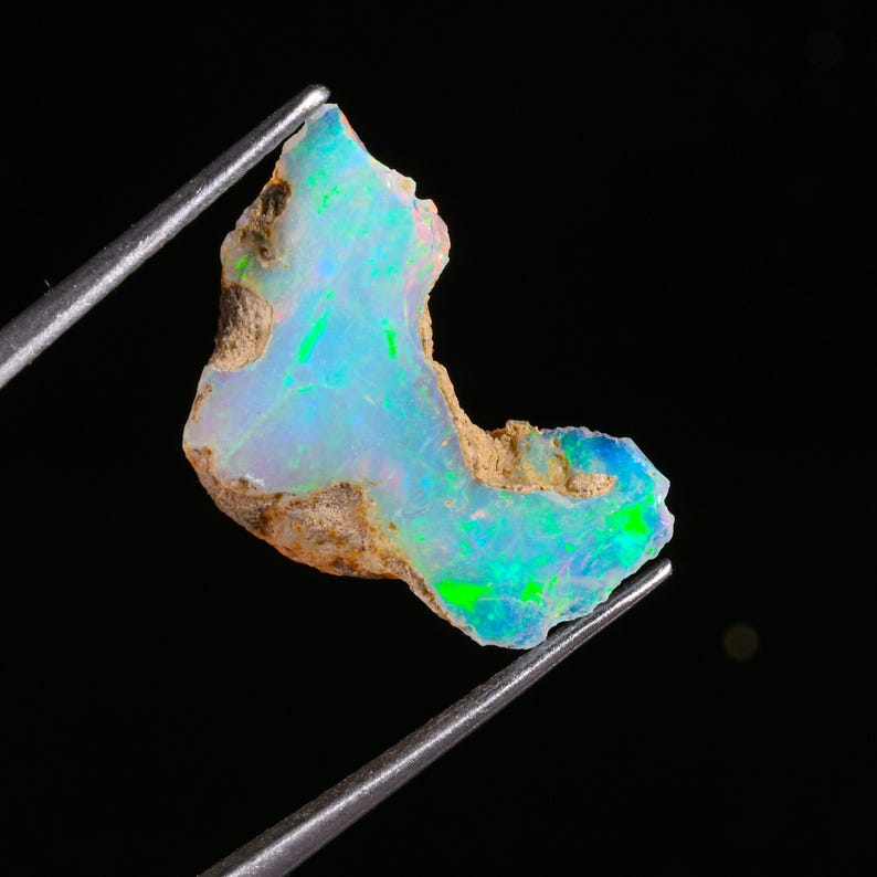Natural Ethiopian Opal Rough, Red Fire Opal for Cutting, Raw Gemstone ...