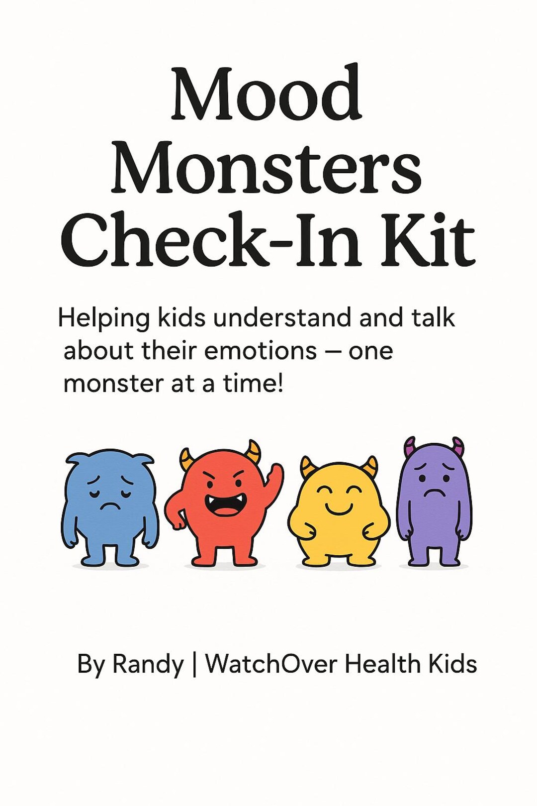 Mood Monsters Printable Worksheet for Kids – Emotional Check-in Tool ...
