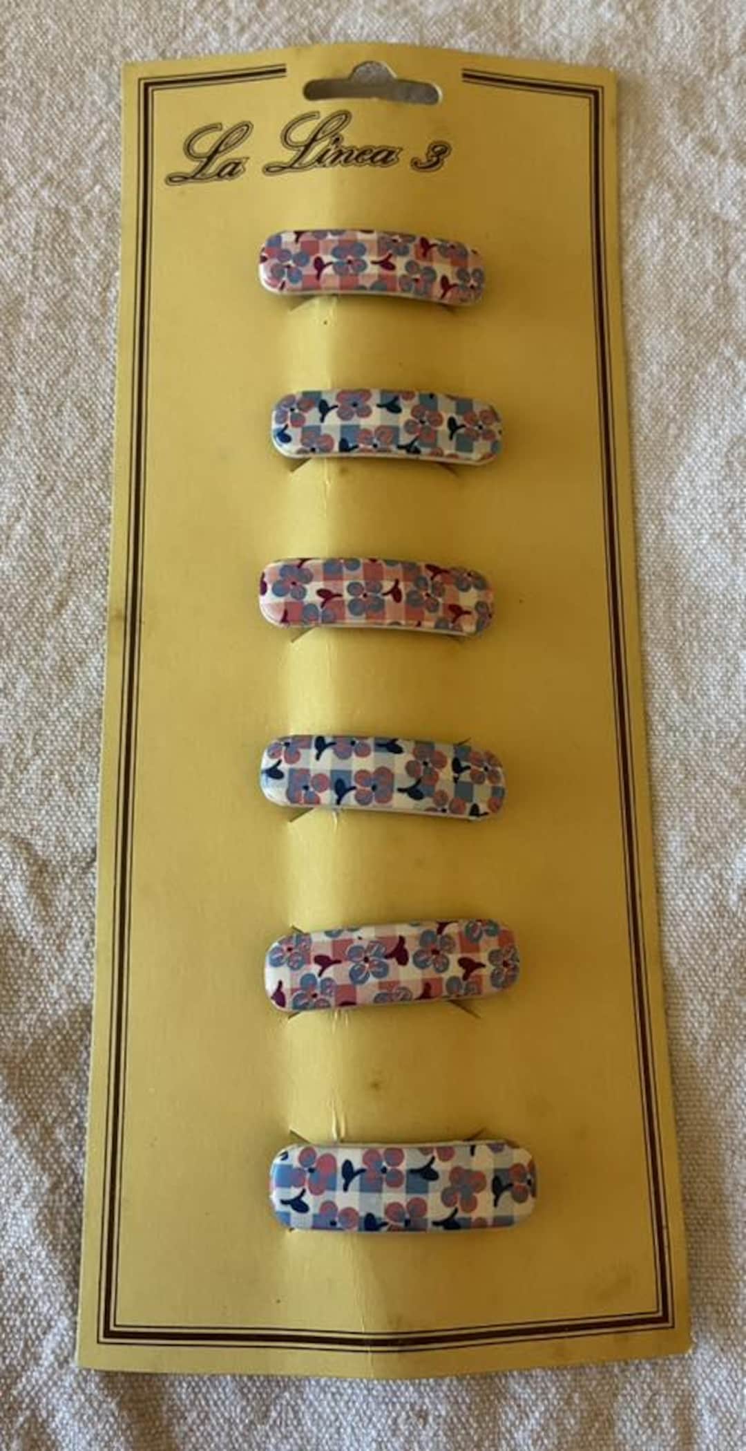 Vintage French Floral Hair Clips Set – Made in France Barrettes – 90s ...