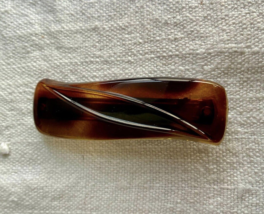 Vintage French Tortoiseshell Hair Barrette 78mm – Made in France Old ...