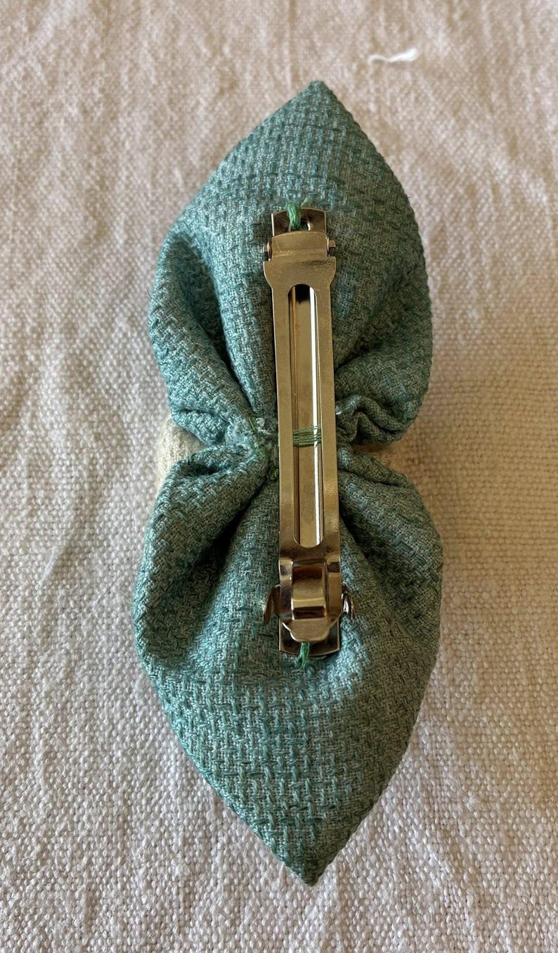 Vintage Fabric Hair Barrette With Flower Detail – Clip, Classic Updo ...