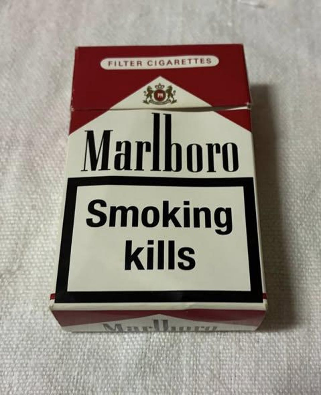 Vintage Marlboro Empty Cigarette Pack – “smoking Can Cause a Slow and ...