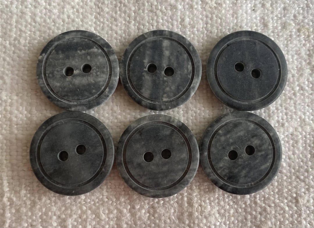 Vintage Gray Marble Effect Buttons 20mm | New Old Stock Sewing Buttons ...