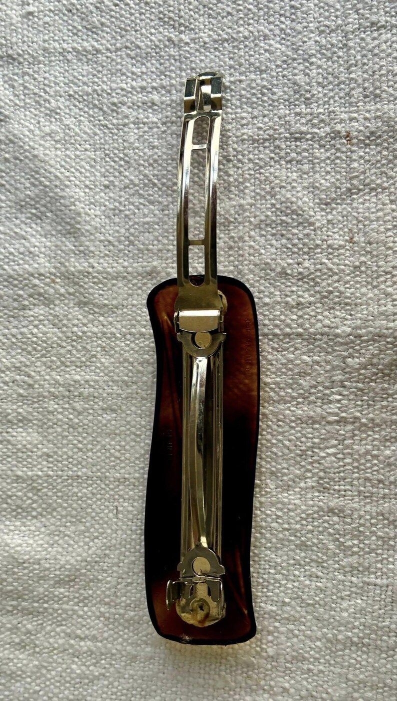 Vintage French Tortoiseshell Hair Barrette 78mm – Made in France Old ...