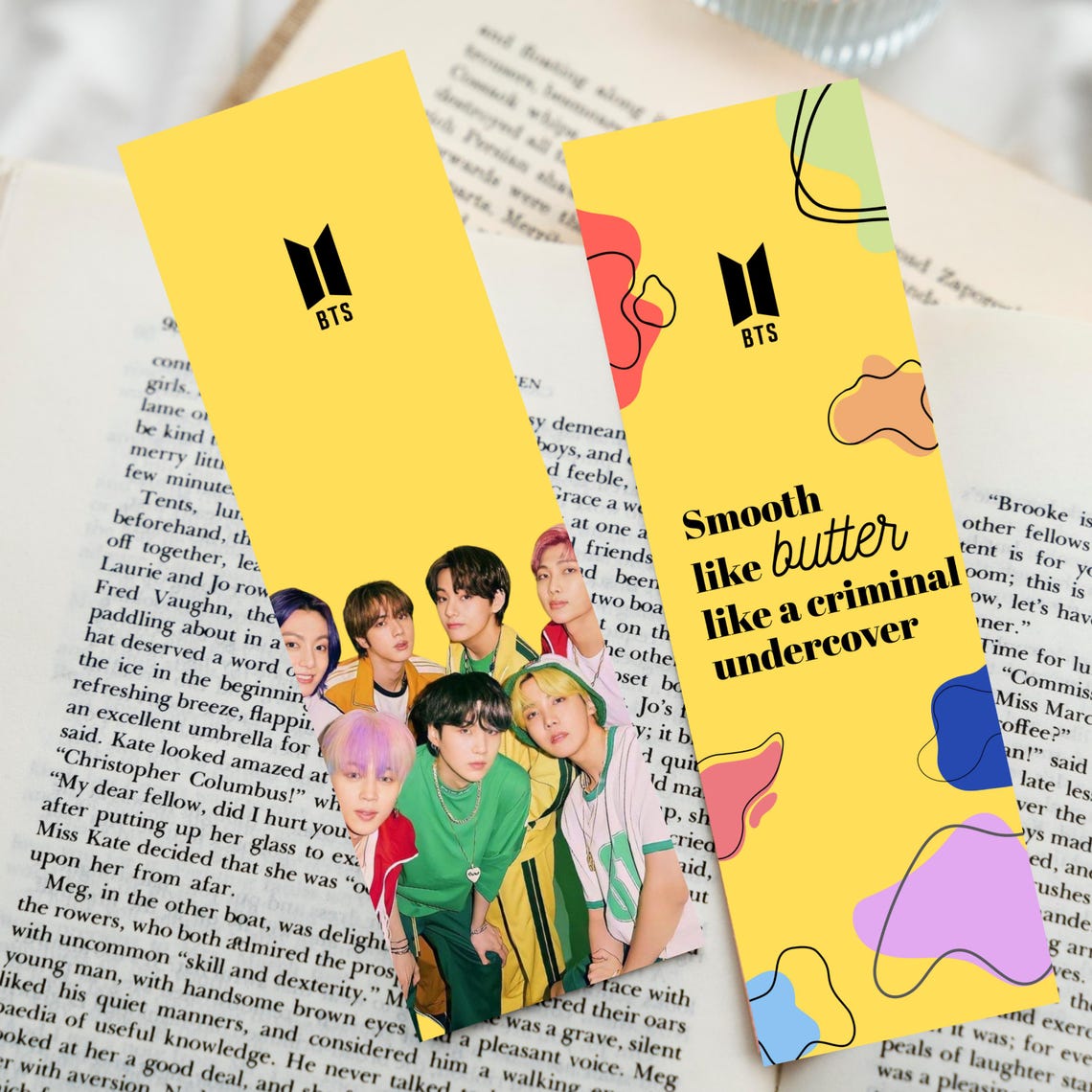 Bookmark – Official K-pop Bangtan Boys Jungkook, Jimin, RM, Suga, Jin ...