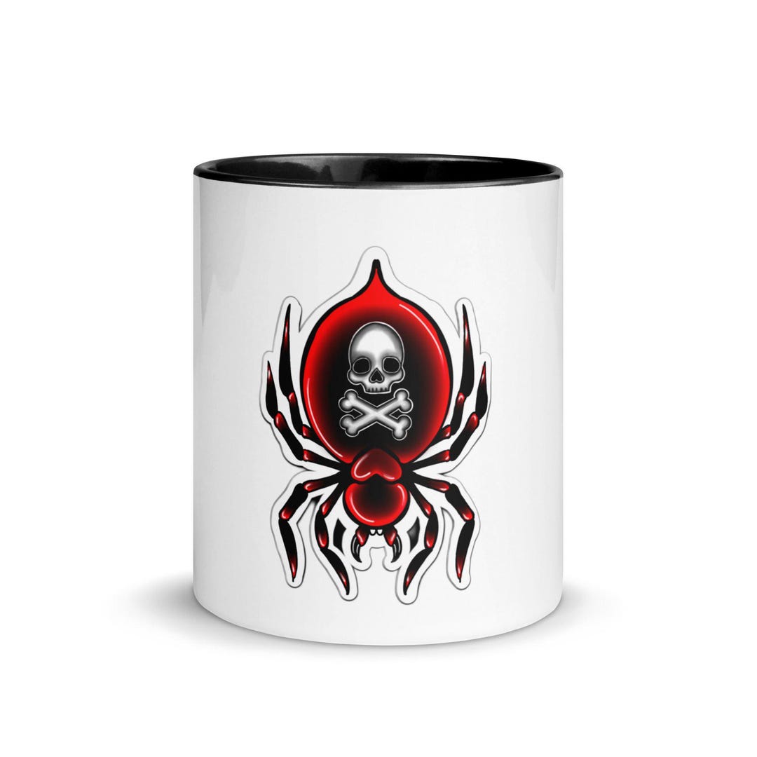 Deadly Spider Mug With Color Inside - Etsy