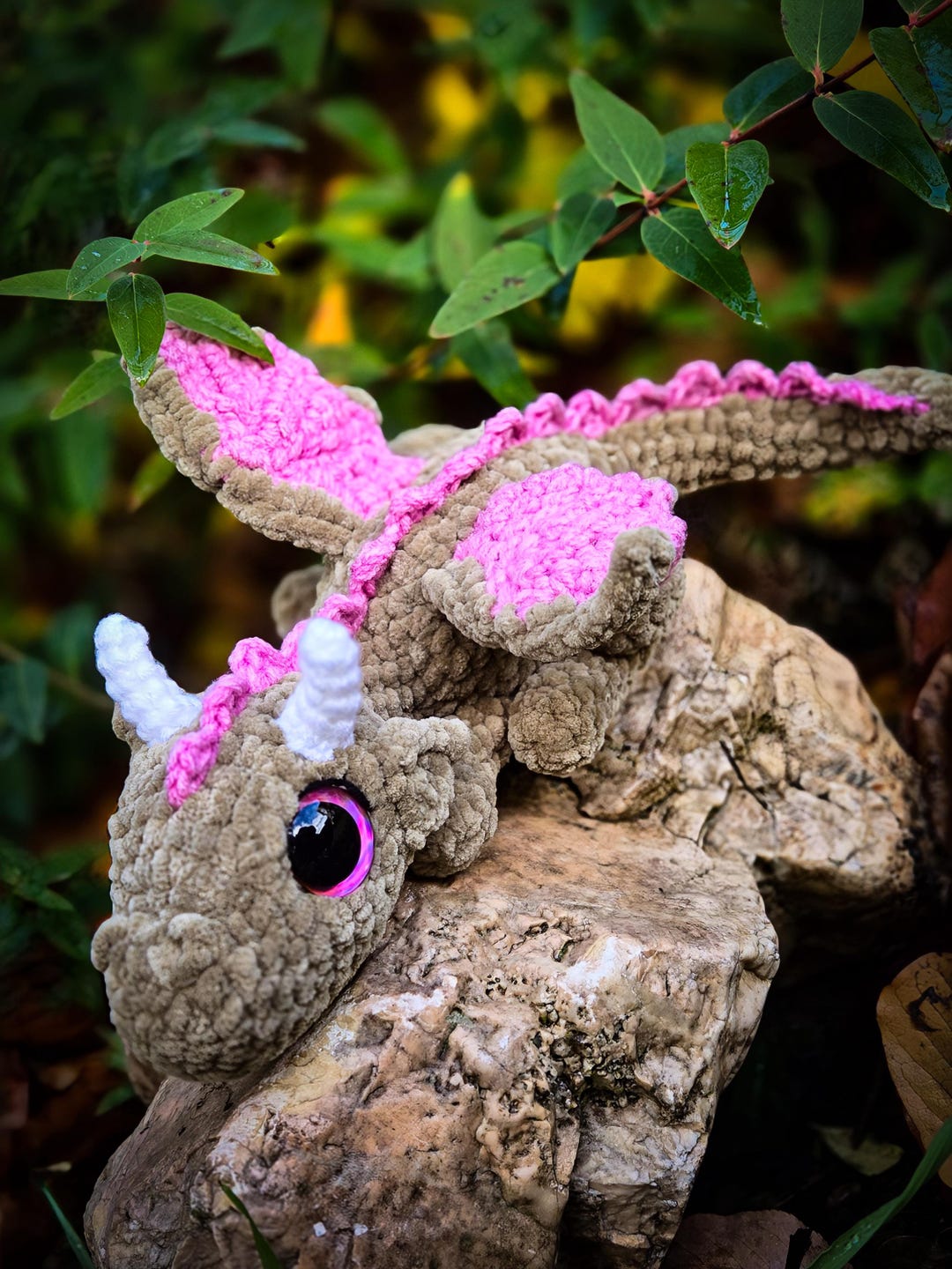 Crocheted Dragon – Amigurumi Plush Toy Personalized, Custom Color ...