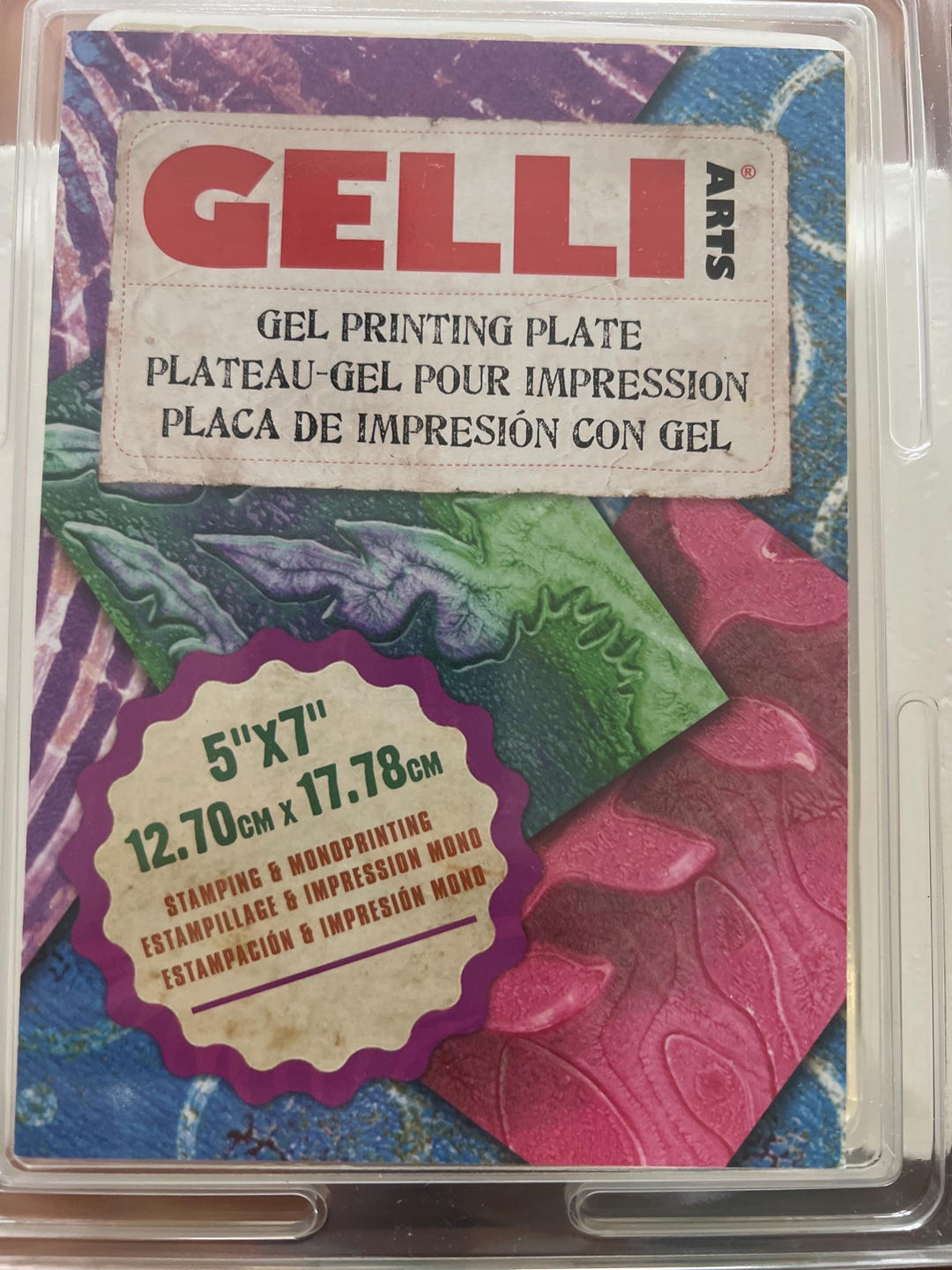 Gelli Plate Original New in Package Plates for Mono Print or Collage ...