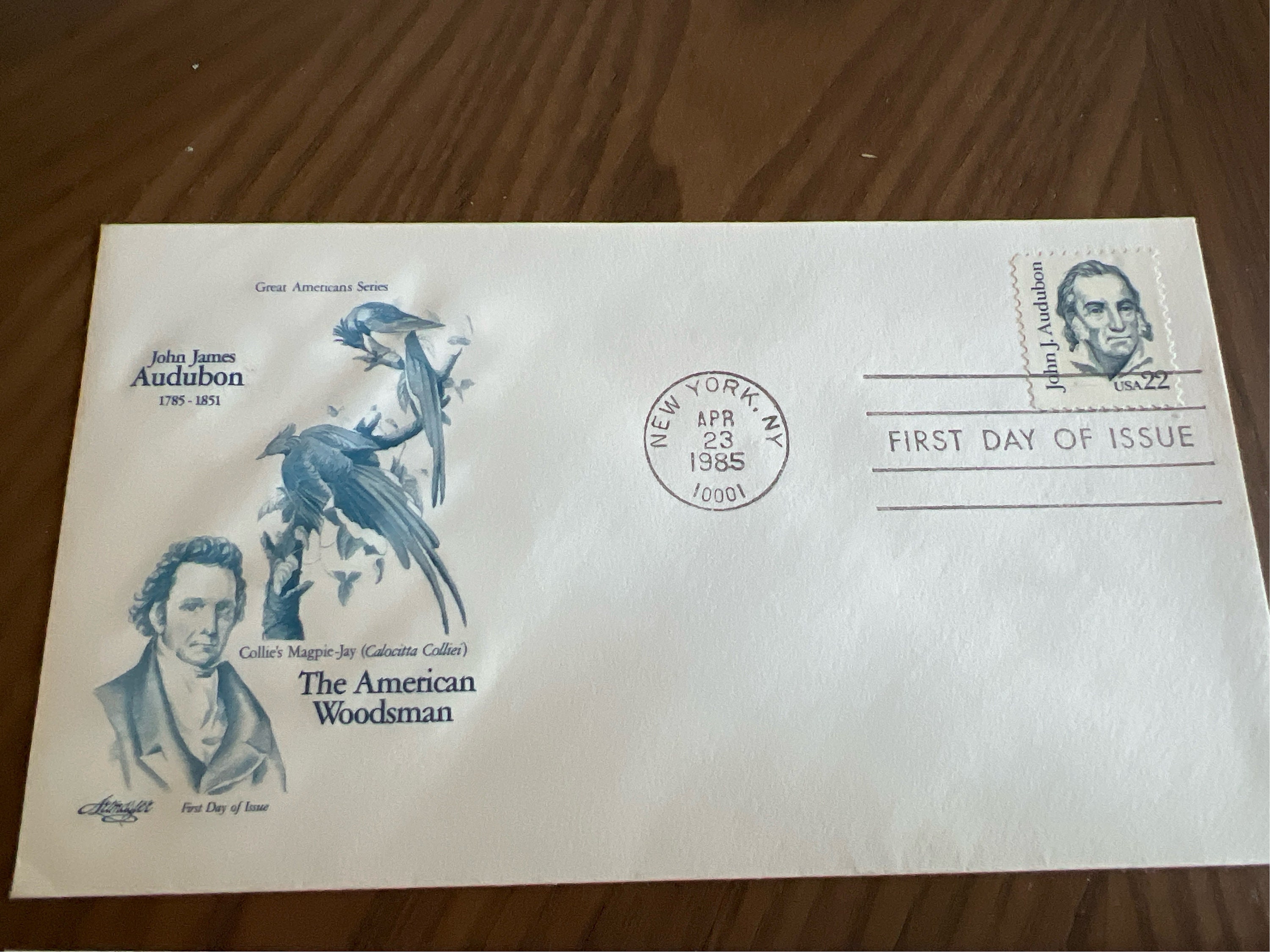 First Day Covers Postage Stamp Covers John James Audubon 1785 to 1851 ...