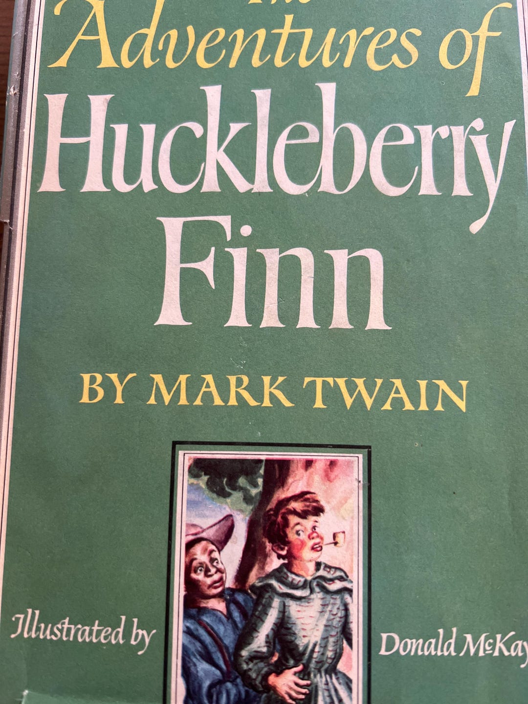 Sale Antique Book Huckleberry Finn 1948 Tom Sawyer Mark Twain Book ...