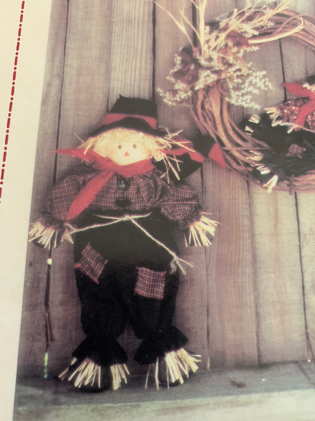 Wilbur Scarecrow 13 and 8 Inch Scarecrow W Crow Tea Party Friends 1991 ...