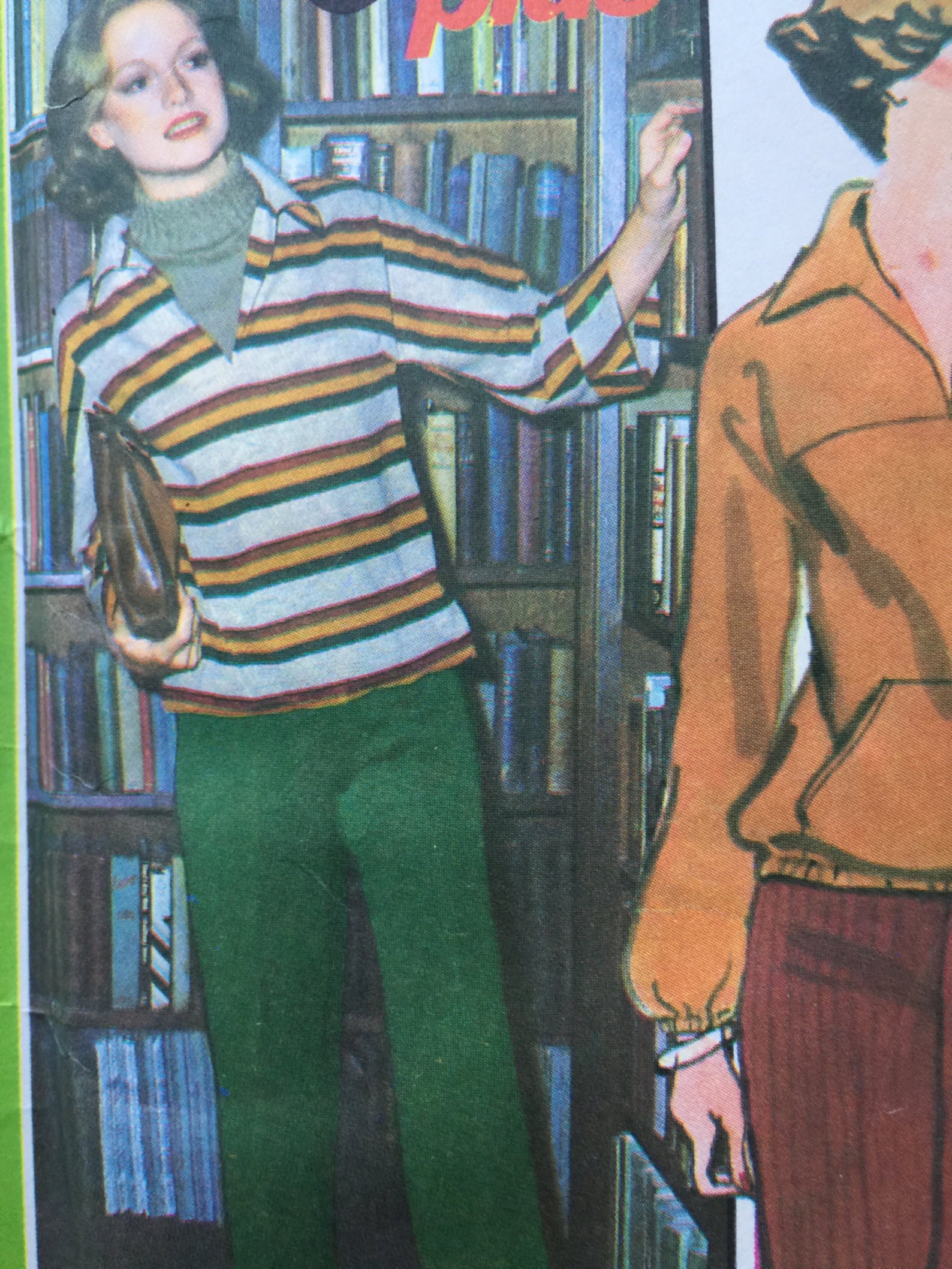 Vintage 70s Pattern Simplicity 8243 Jiffy Pants Pullover Blouson Top ...