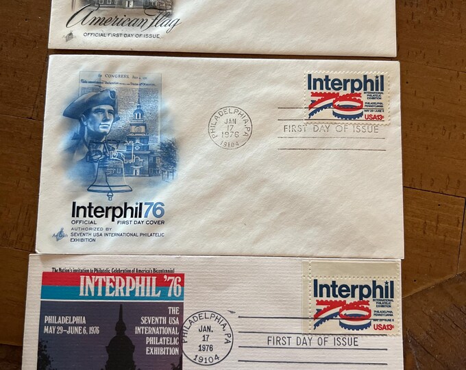 3 First Day Covers Postage Stamp Cover FDC 1976 Envelope Stamp Not ...