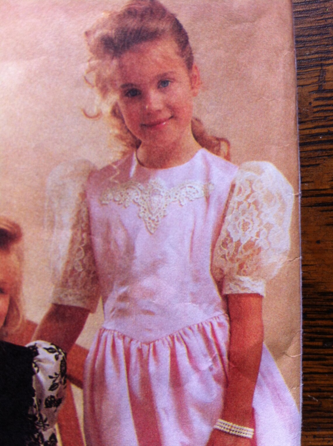 Girls' Fancy DRESS Pattern Sizes 3 4 5 6 Simplicity No. 8754 Vtg 90s ...