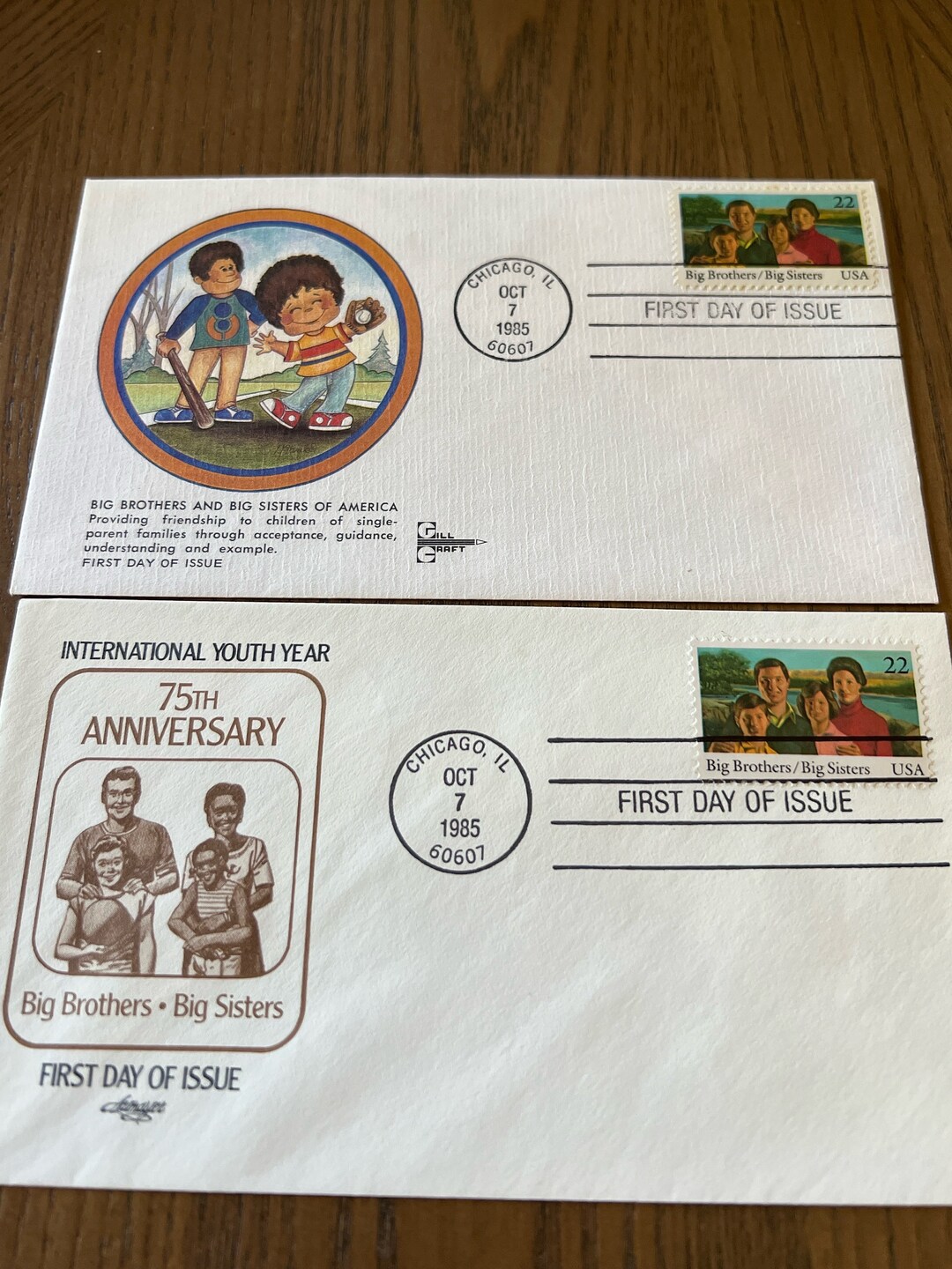 First Day Covers Postage Stamp Covers Oct 1985 International Youth Year ...