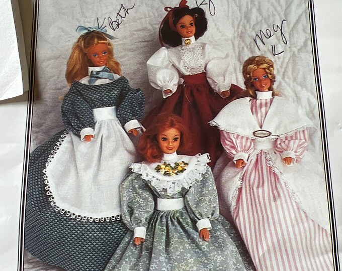 Easy Sew Designs for 11 1/2 Inch Doll Brown House, Dolls, 1995 Pattern ...