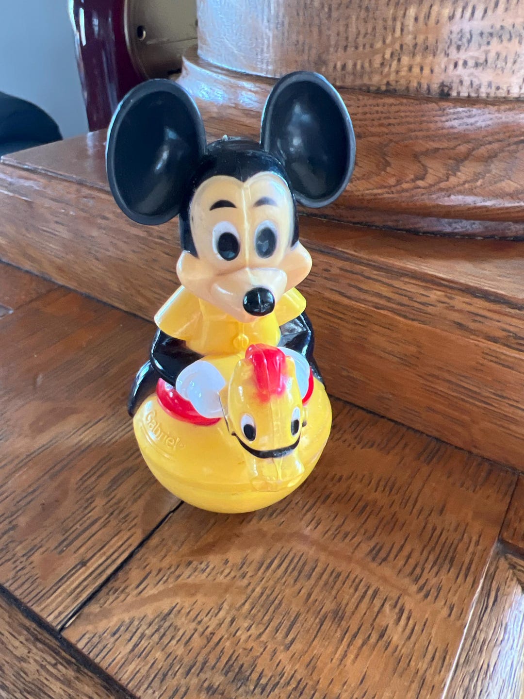 Mickey Mouse Disney Rocker Rocking Horse Toy Wobly Toy Coins Bottom ...