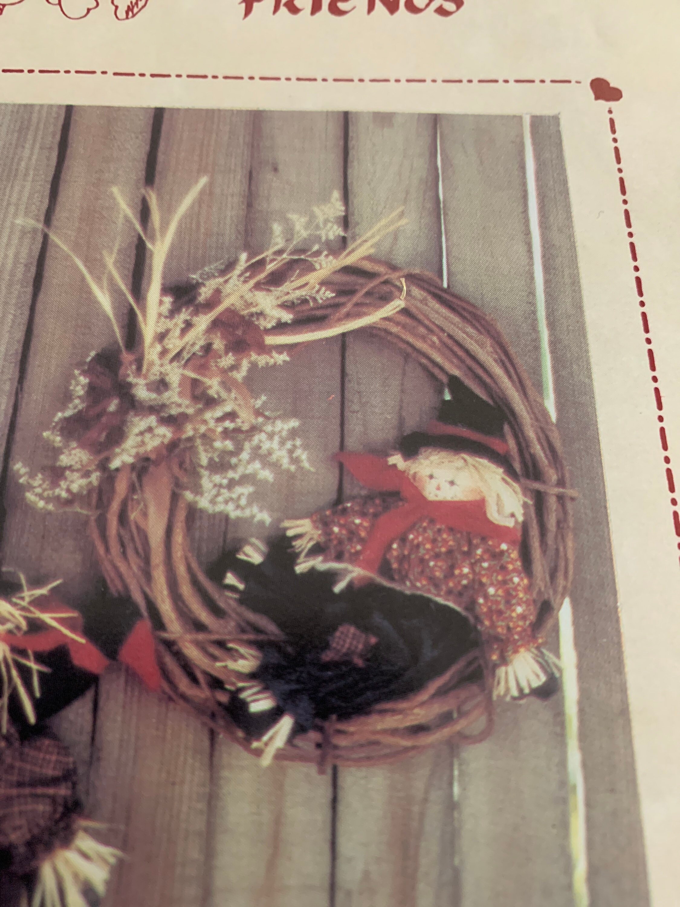 Wilbur Scarecrow 13 and 8 Inch Scarecrow W Crow Tea Party Friends 1991 ...