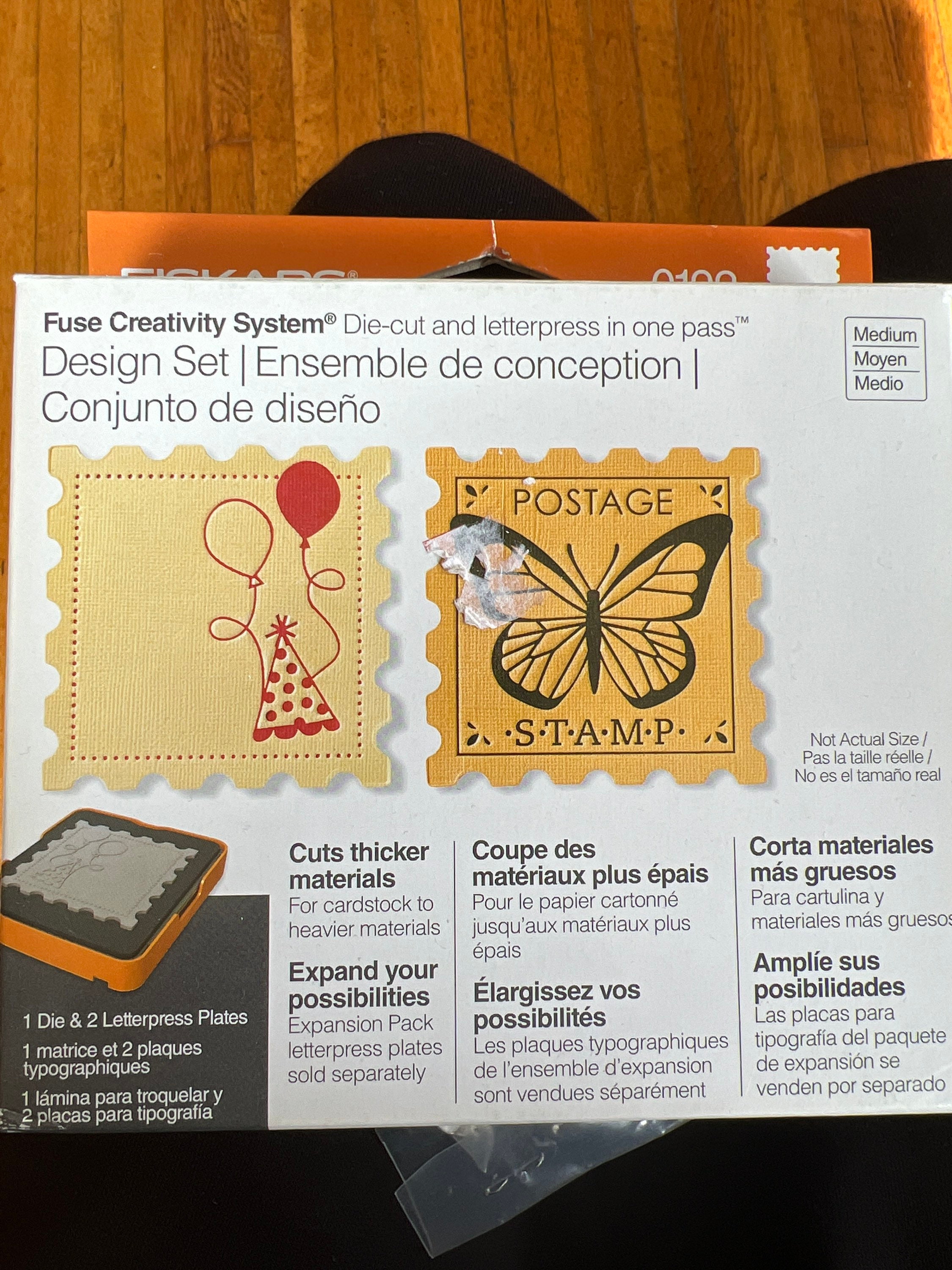 Fiskars Creativity System Design Set Balloons and Postage Stamp ...