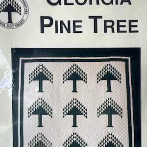 Georgia Pine Tree Georgia Quilt Project Tree History New Pattern Uncut ...