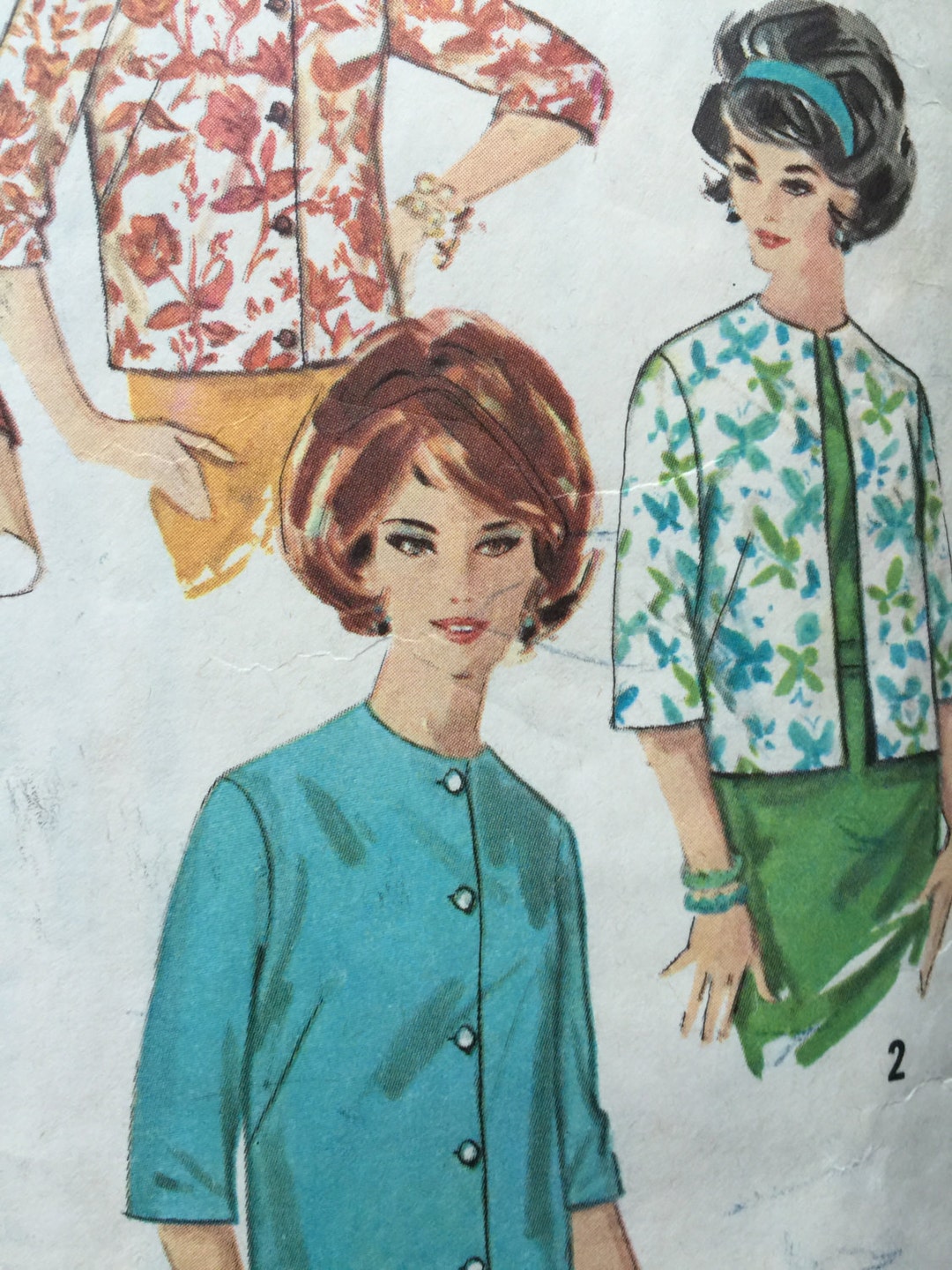 Vintage 1966 Simplicity Pattern 4848 Simple to Sew Lined Jacket Pattern ...