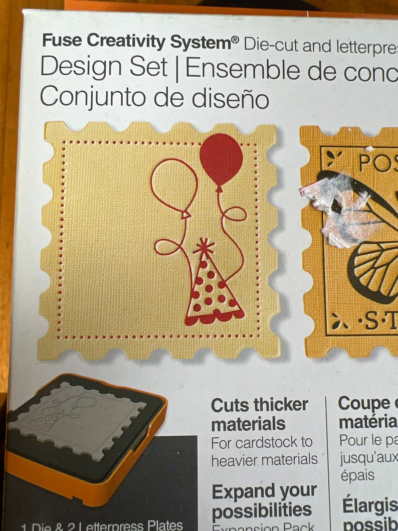 Fiskars Creativity System Design Set Balloons and Postage Stamp ...